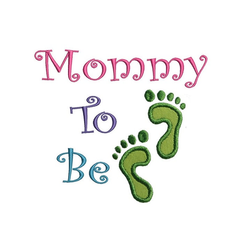 Mommy to Be Applique Machine Embroidery Digital Design Mother - Etsy