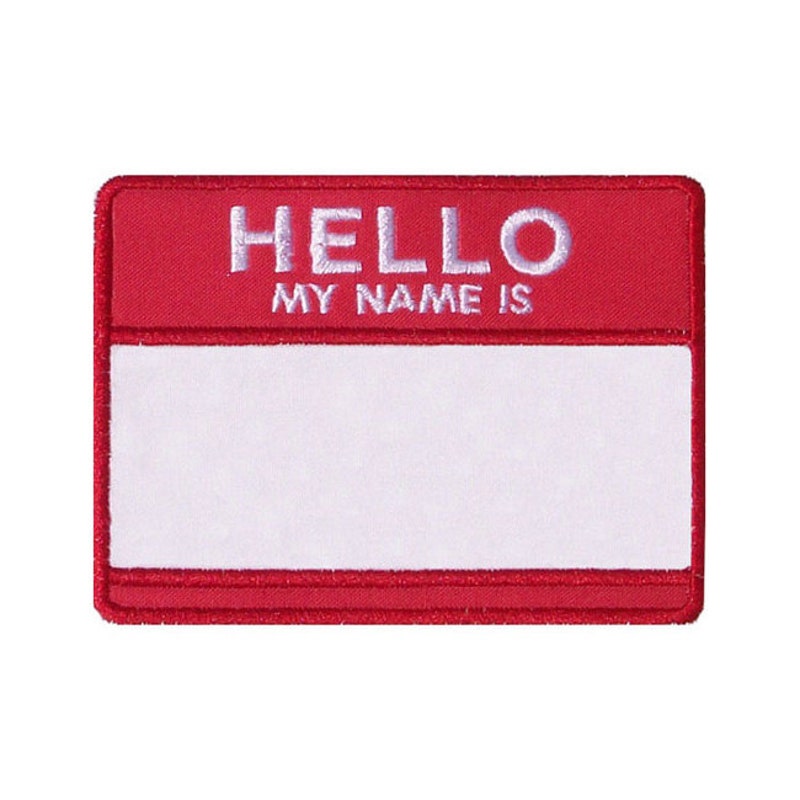 Hello My Name is Badge - Etsy