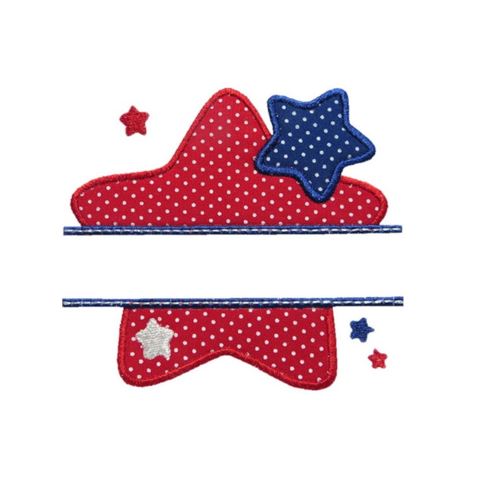 Star Name Plate Applique Machine Embroidery Digital Design Monogram - Etsy