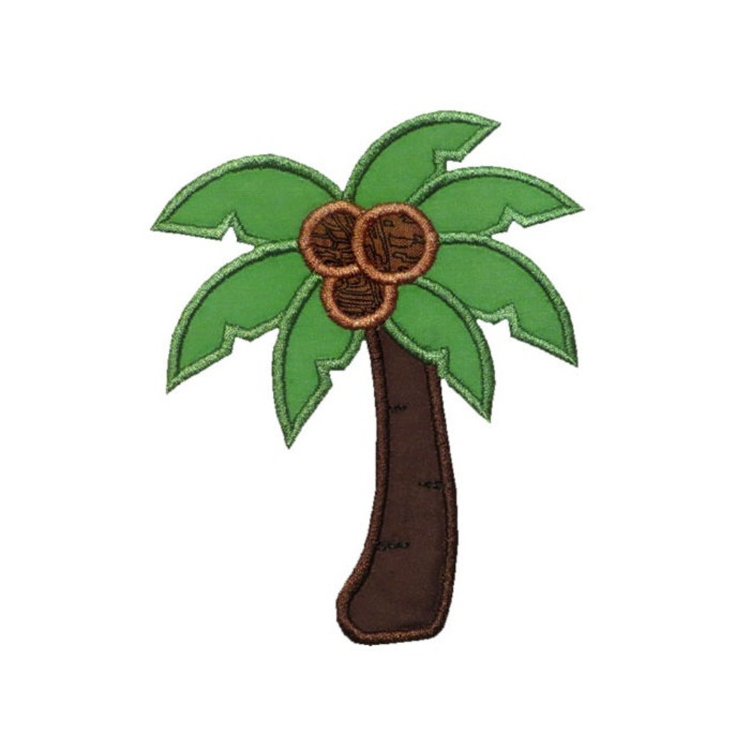 Palm Tree Applique Machine Embroidery Digital Design Coconut Beach ...