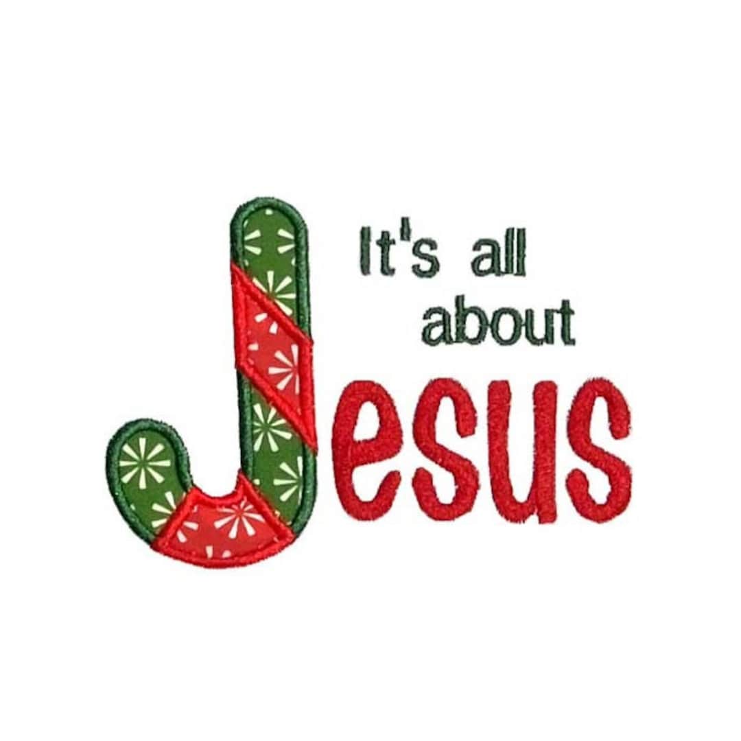 Jesus Candy Cane Embroidery Machine Digital Applique - Etsy