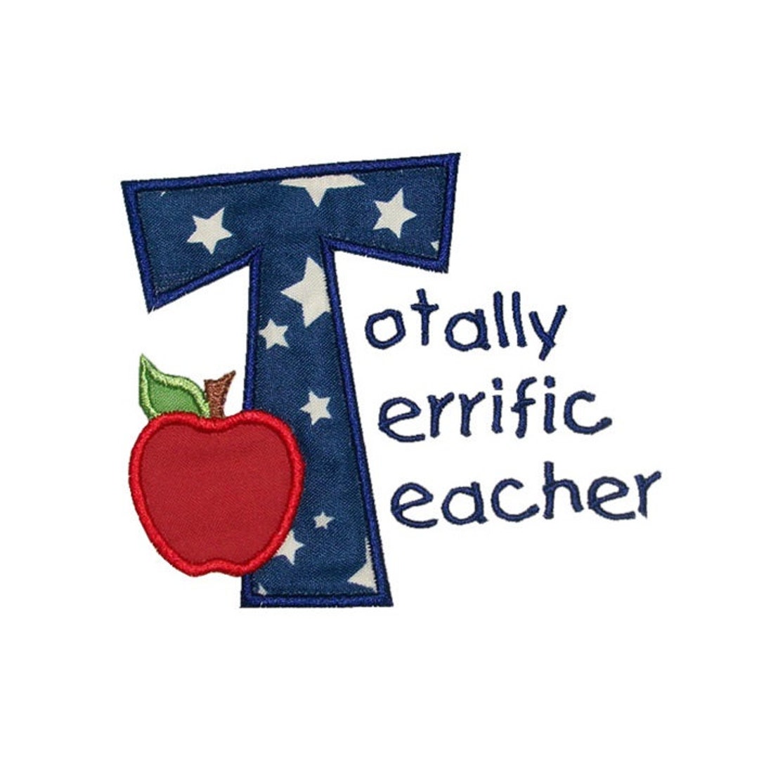 Totally Terrific Teacher Appreciation Machine Embroidery Digital ...