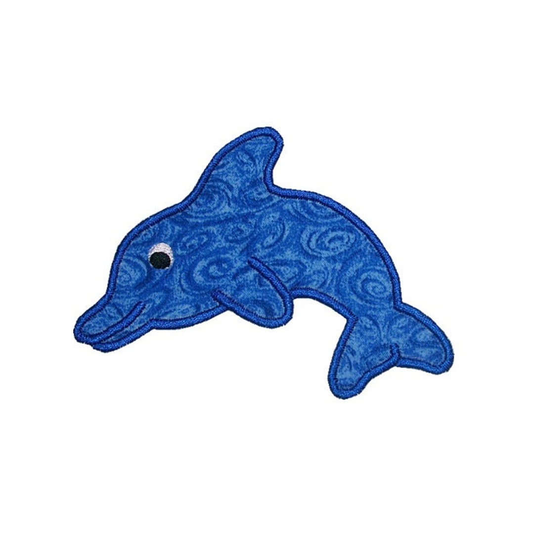 Dolphin Applique Machine Embroidery Digital Design Ocean Animal Fish ...