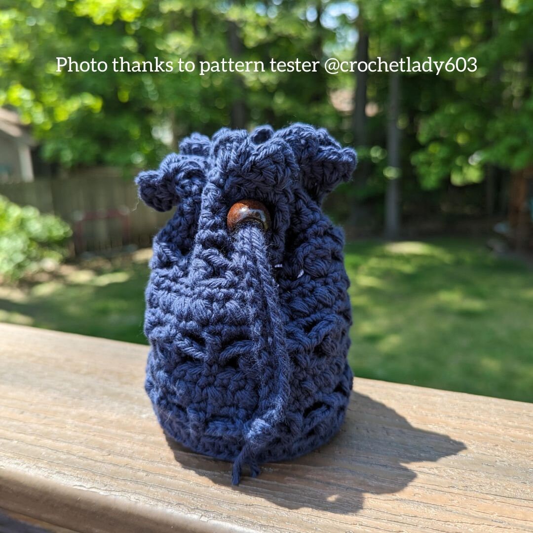 Dancing Pebble Clusters | Crochet Pattern | Crochet Drawstring Gift Bag ...