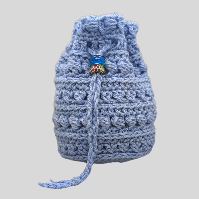 Beads & Crosses | Crochet Pattern | Crochet Drawstring Gift Bag | DIY ...