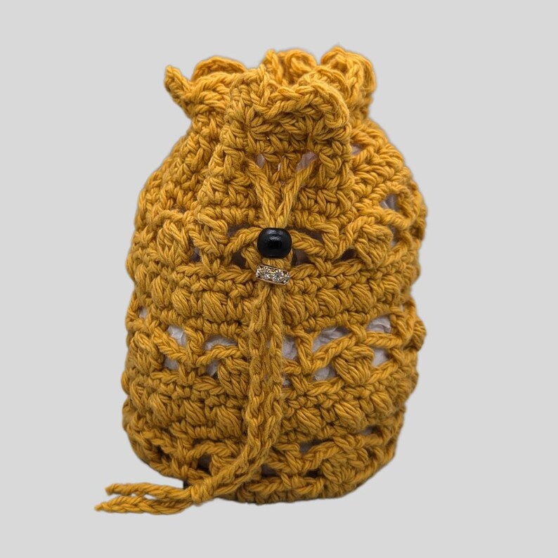 Dancing Pebble Clusters | Crochet Pattern | Crochet Drawstring Gift Bag ...