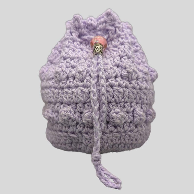 Popcorns & Clusters | Crochet Pattern | Crochet Drawstring Gift Bag ...