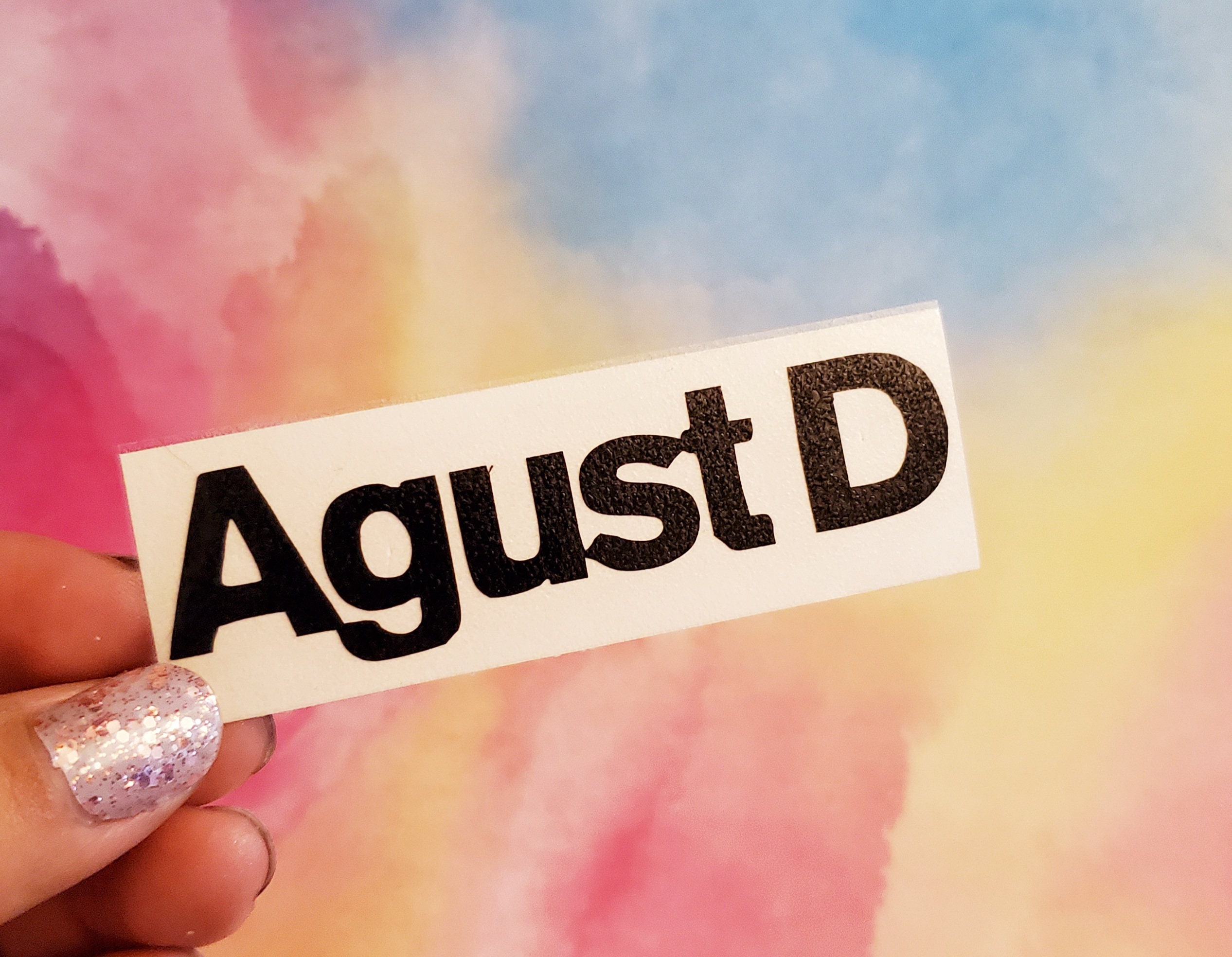 Agust D Vinyl Decal | Etsy