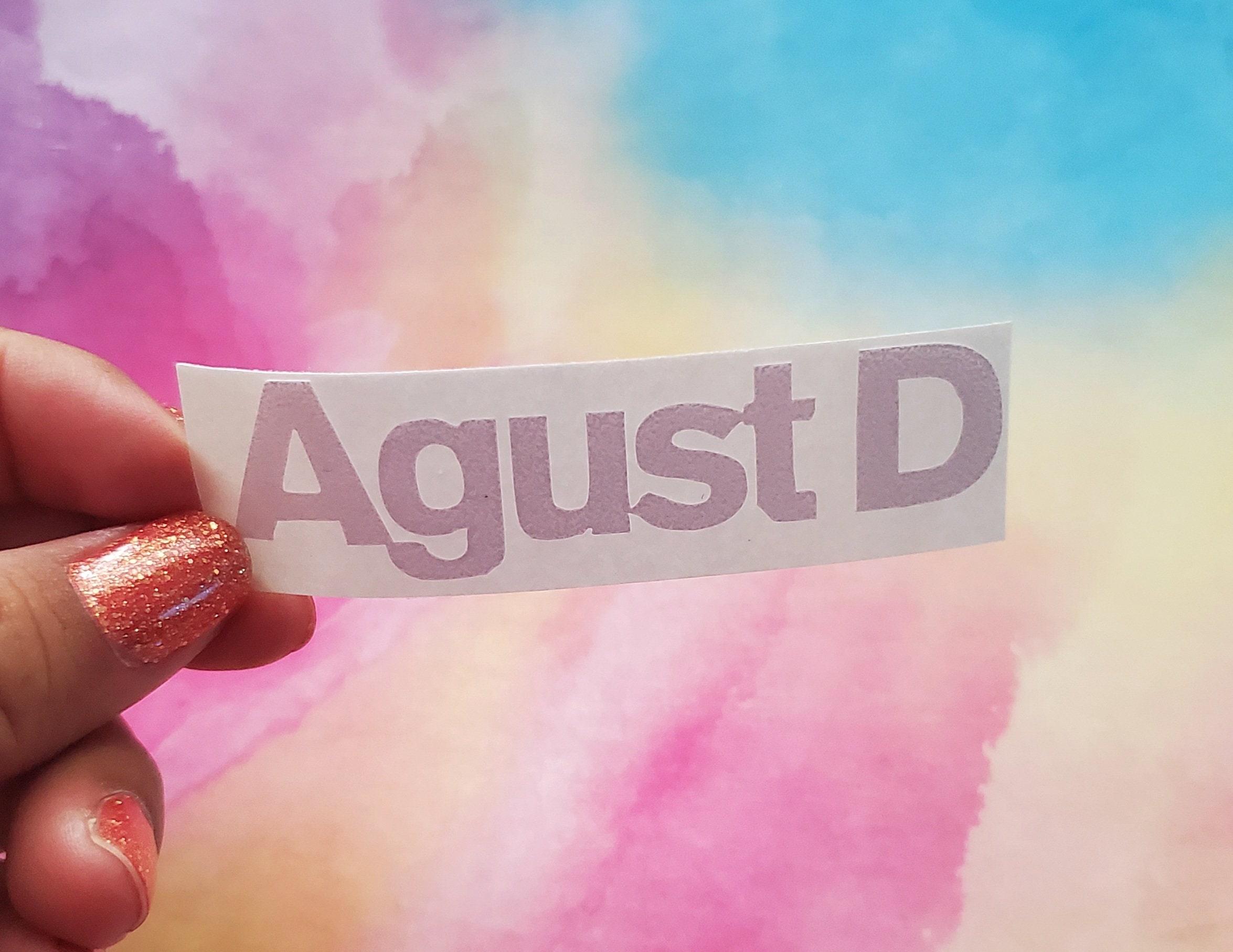 Agust D Vinyl Decal - Etsy