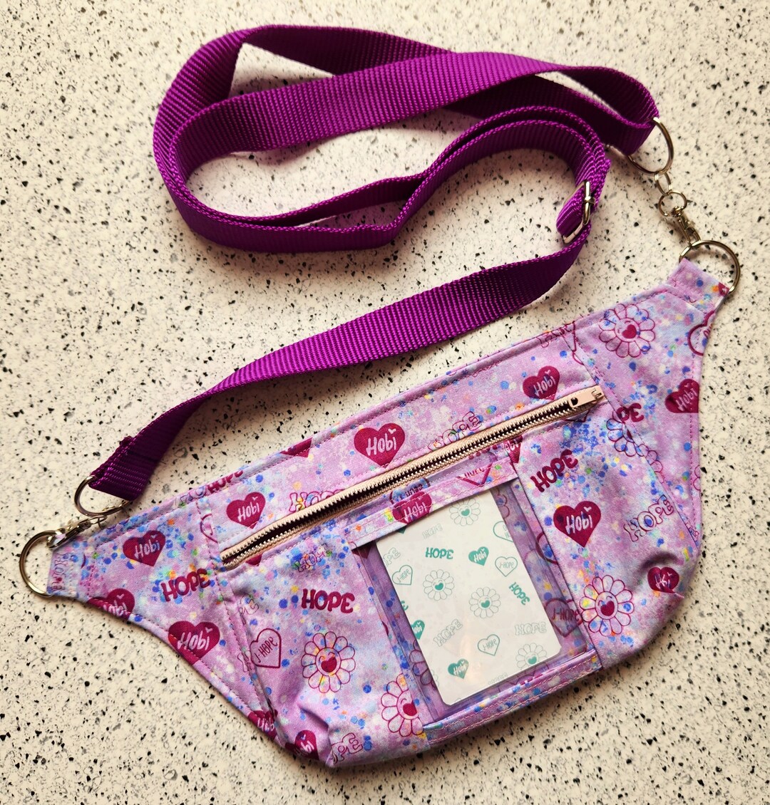 BTS Jhope Inspired Fabric Sling Crossbody Bag Purse With PC Pocket ...