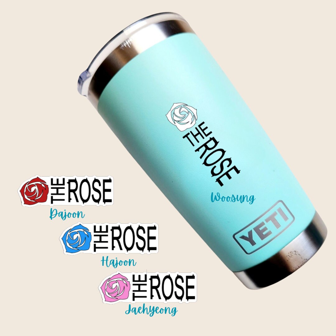 The Rose Name With Rose Logo Vinyl Decal - Etsy