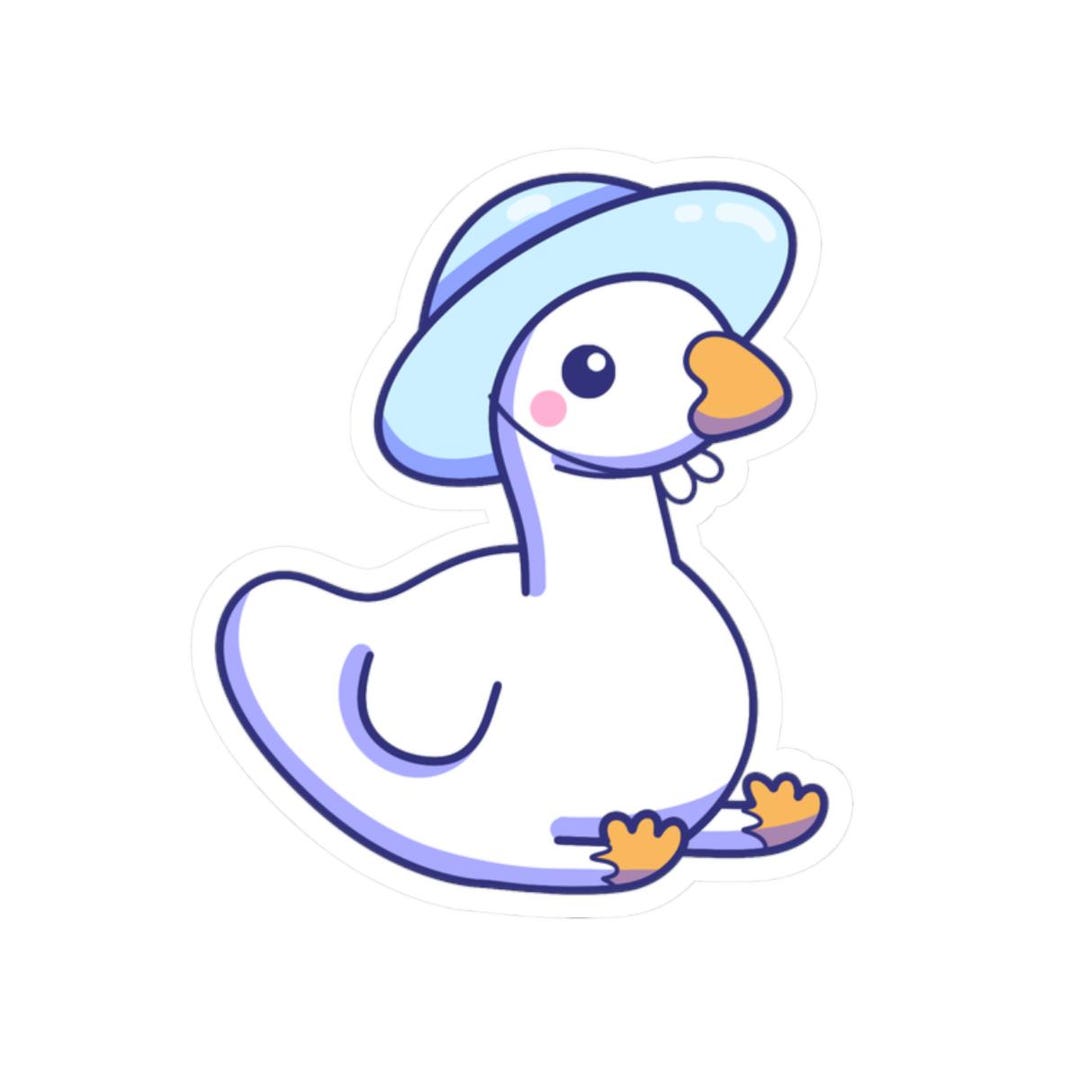 Cute Goose Kiss-cut Stickers, Fun Vinyl Decals for Laptop, Water ...