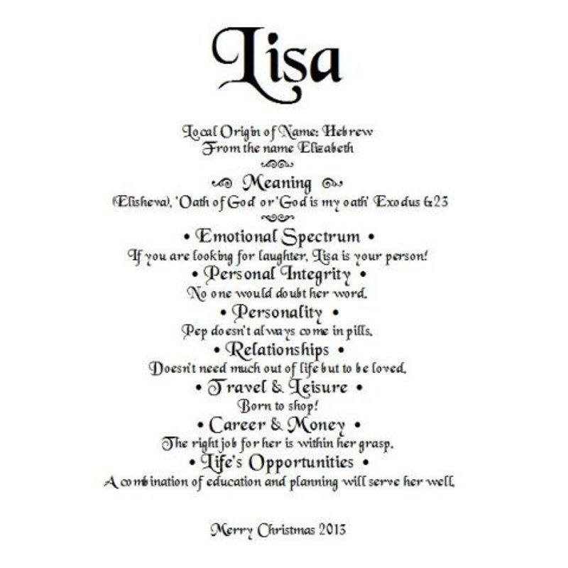 First Name Meaning - Etsy