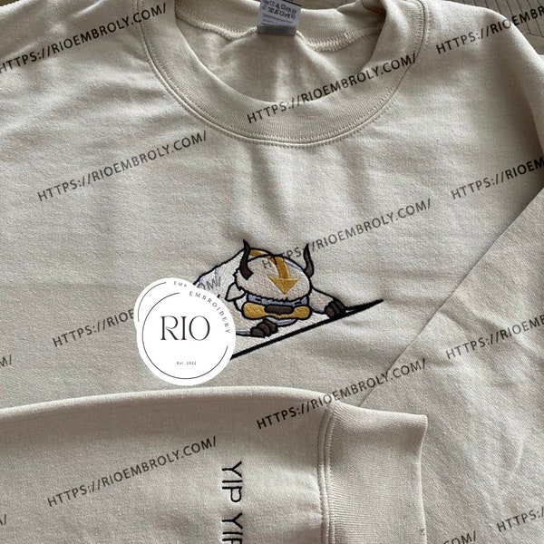 Appa Sweatshirt Embroidered - Etsy