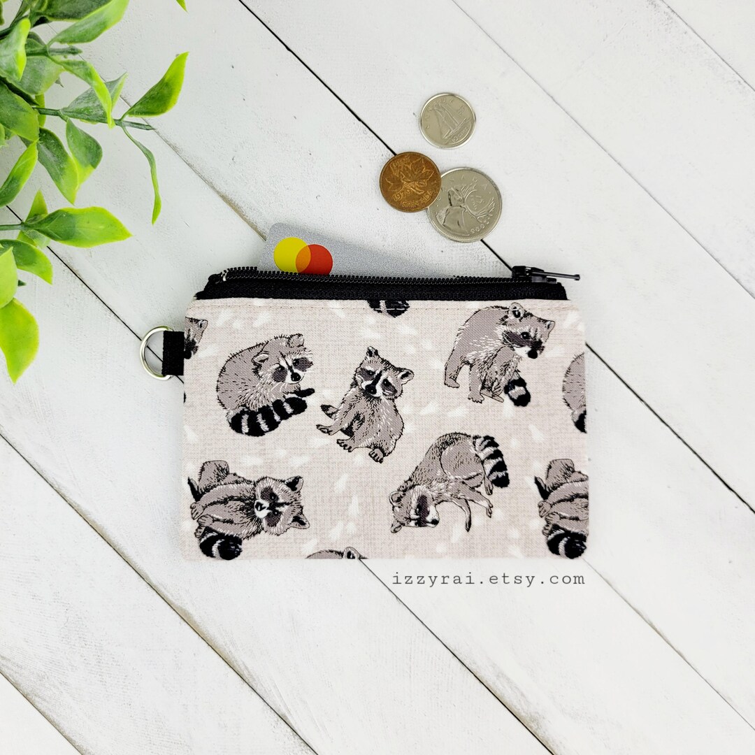 Coin Purse - RACCOON - Change Purse - Card Wallet - Woodland - Kids ...
