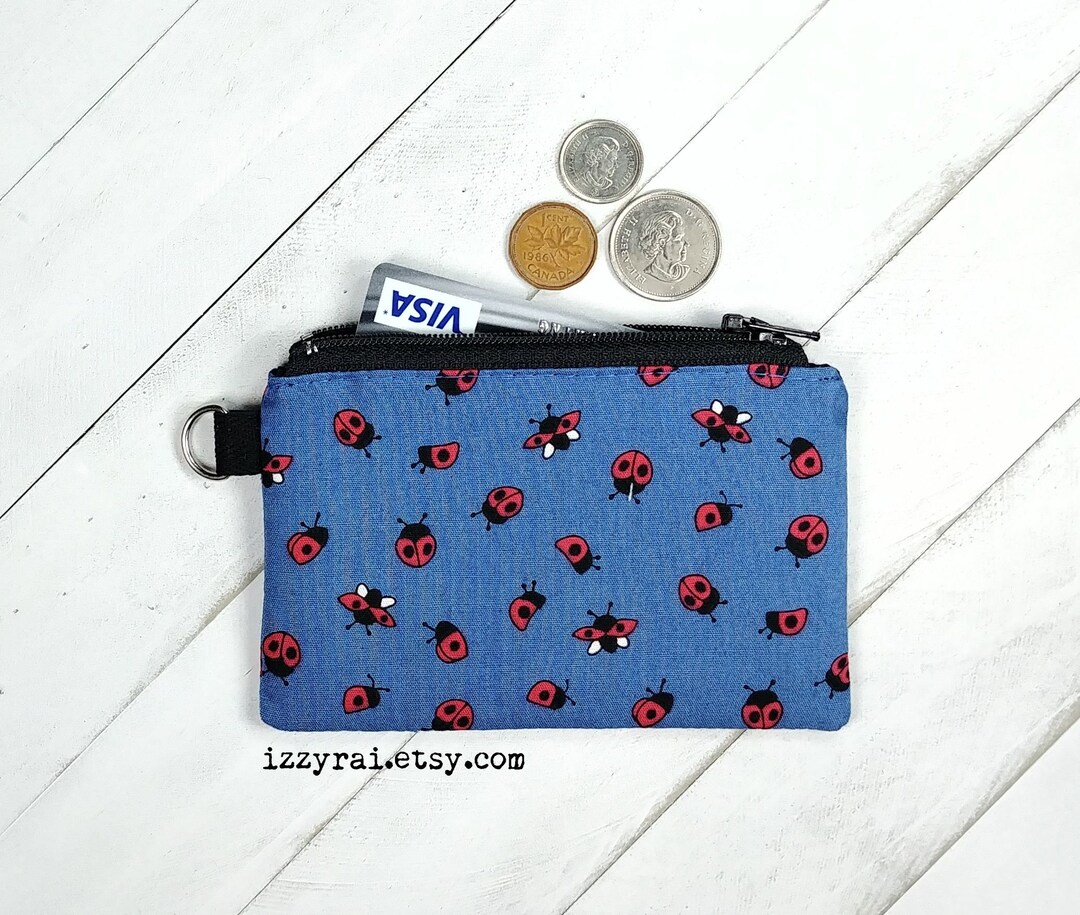 LADYBUGS - Coin Purse - Gift - Change Wallet - Travel Pouch - Zipper ...