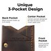 Front Pocket Wallet, Leather Wallet, Dark Ash Big Spender, Minimalist ...