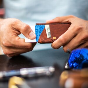 Big Spender Minimalist Leather Wallet Simple Front Pocket - Etsy