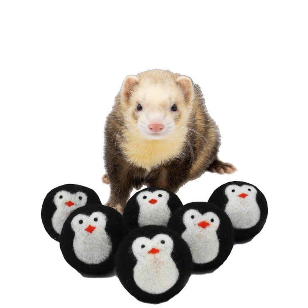Ferret Stashing Balls (penguins) - Set of 6 - Etsy