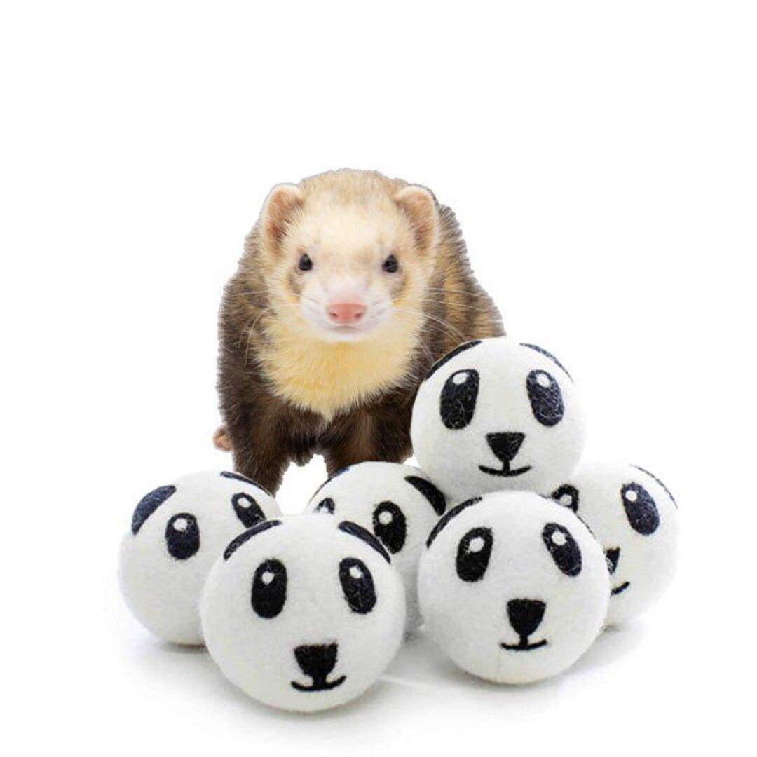 Ferret Stashing Balls (pandas) - Set of 6 - Etsy