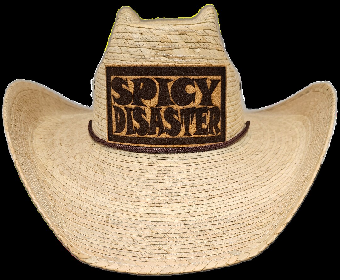 Cowboy Hat - Spicy Disaster - With Cork Engraved Image - Etsy