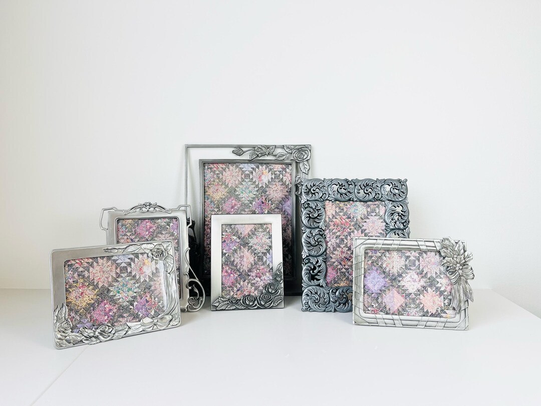 Vintage Pewter Picture Frames Choose Your Silver Photo Frame, Romantic ...