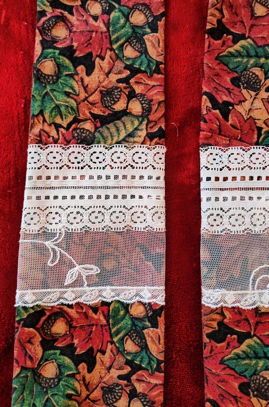 Fall Colors Minister's Stole With Vintage Lace - Etsy