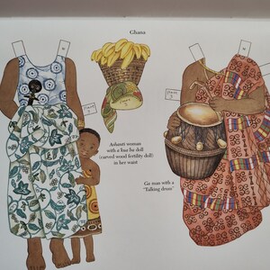 Paper Dolls With Traditional African Costumes by Yuko Green - Etsy
