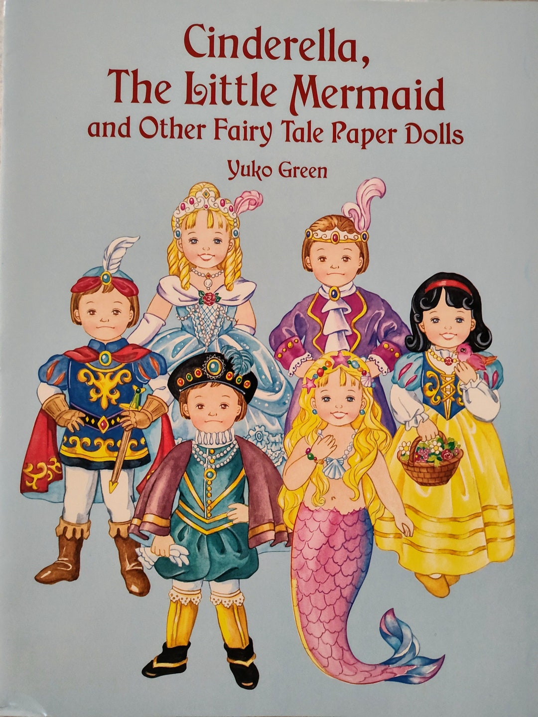 Cinderella, Little Mermaid Fairy Tale Paper Dolls - Etsy