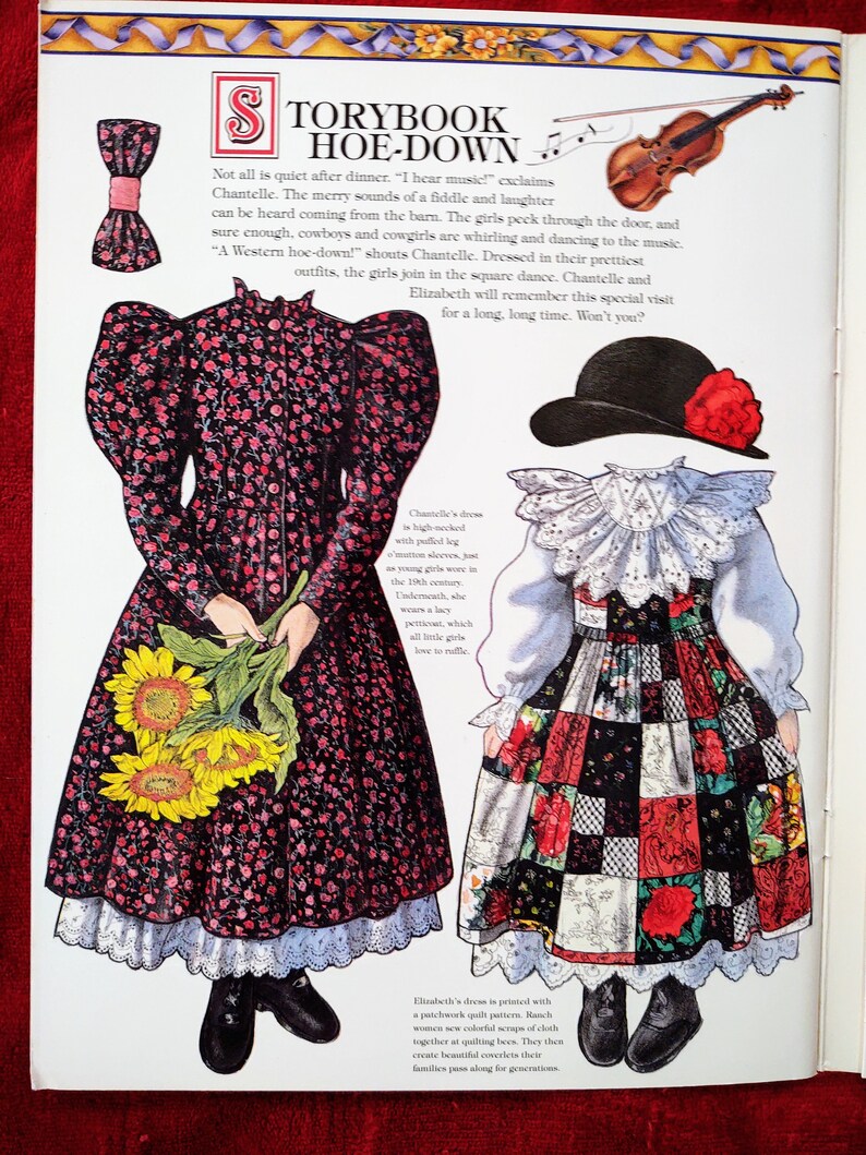 Storybook Ranch Paper Dolls With Sticker Wardrobe - Etsy