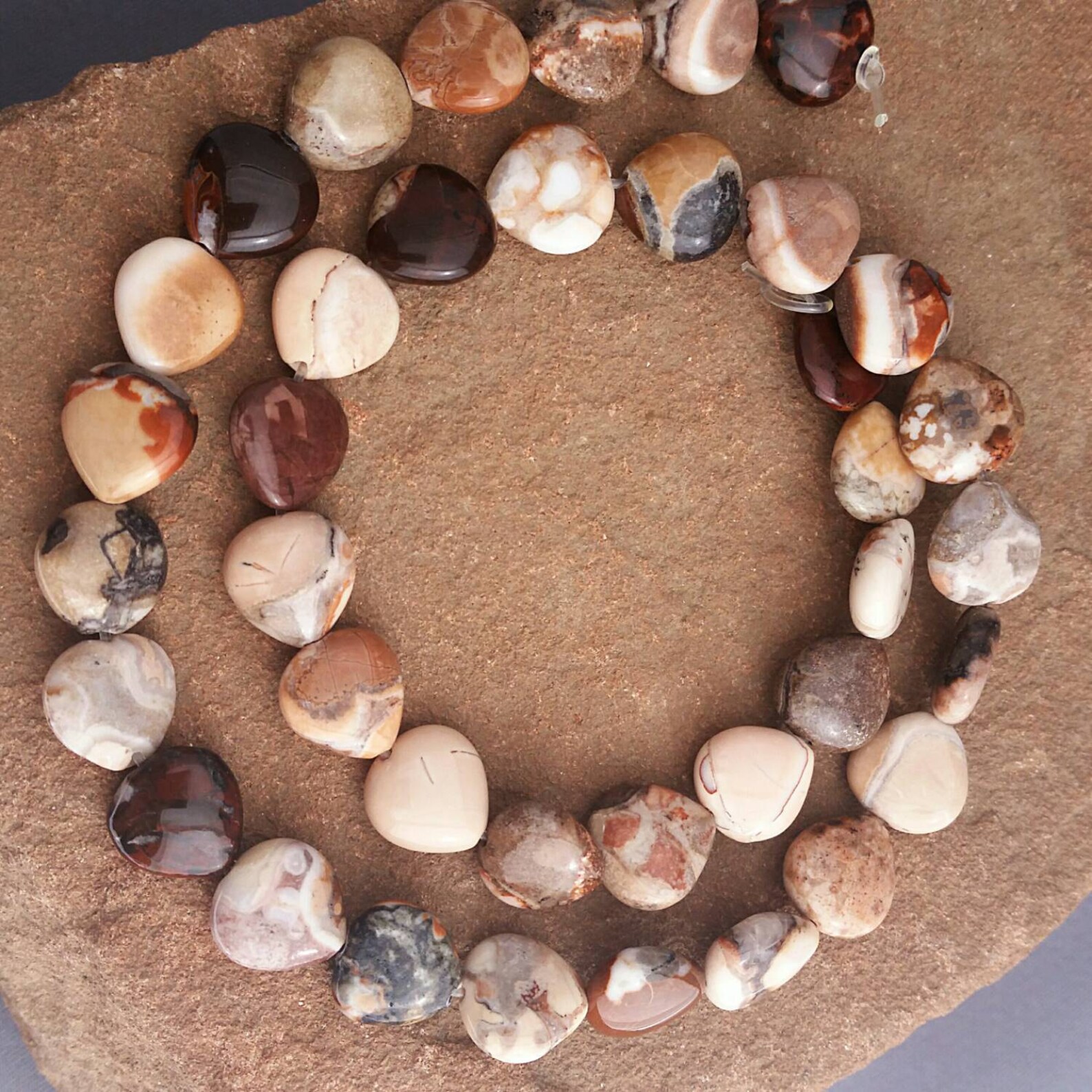 Jasper Beads Brecciated Beads Jasper Beads 11x10mm Glossy Flat - Etsy