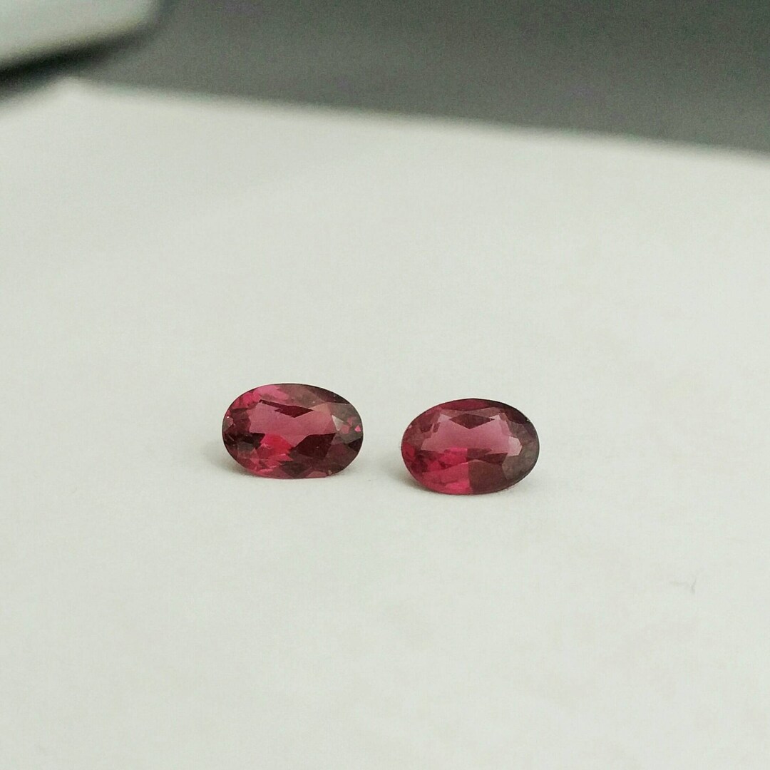 AAA Natural Rhodolite Garnet Pink Red Garnet Faceted Oval Cut Parcel ...