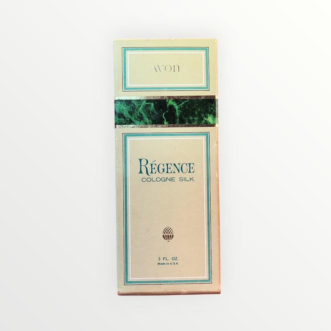 NOS Vintage Avon Regence Cologne Silk NIB 3 Oz - Etsy