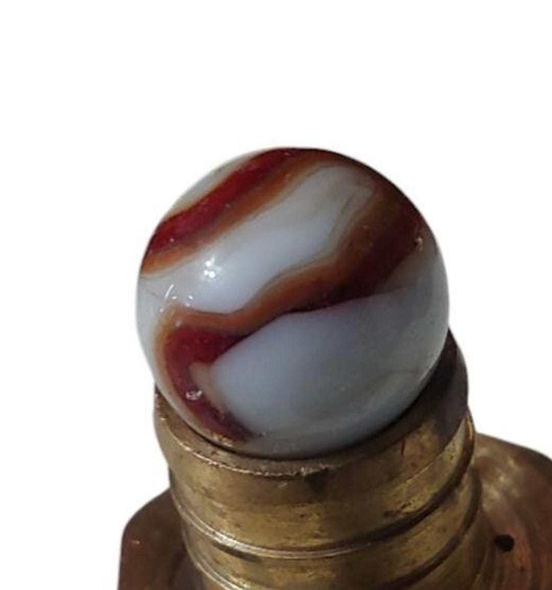 Gorgeous Vintage Peltier Burnt Red Zebra Marble 5/8 In - Etsy