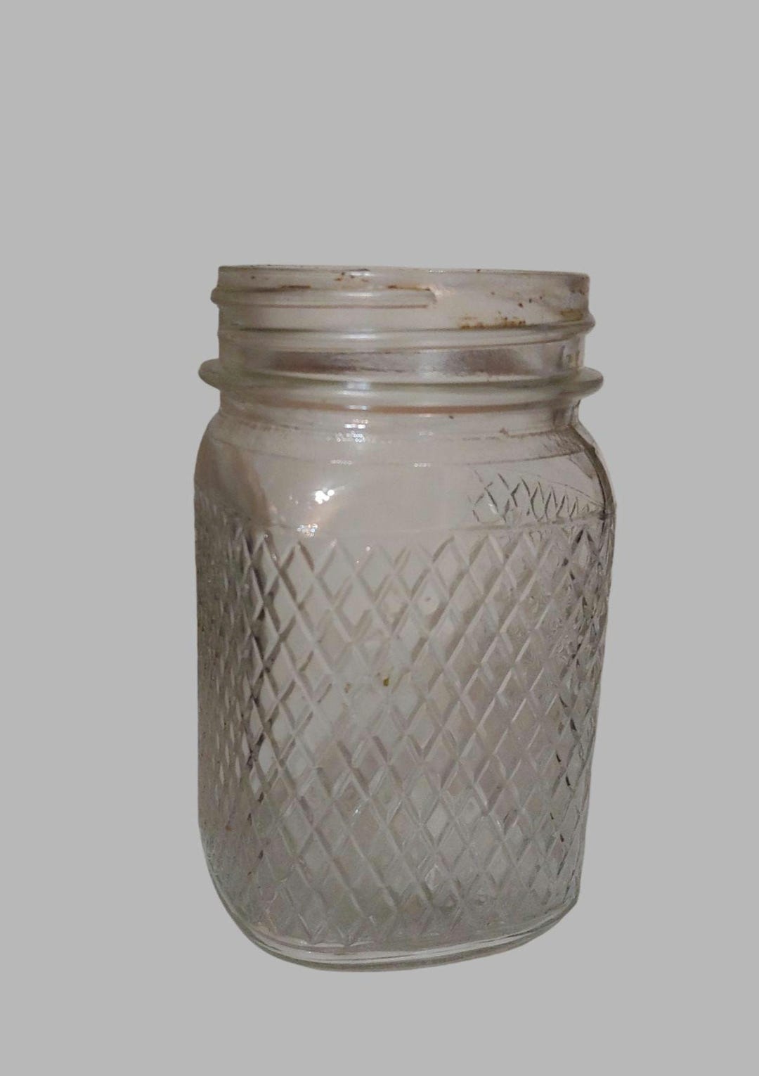 Rare Vintage Knox Quilted 1 Pint Mason Jar - Etsy