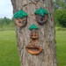 One of a Kind Handmade Pottery Tree Face Tree Hugger Garden Decor ...