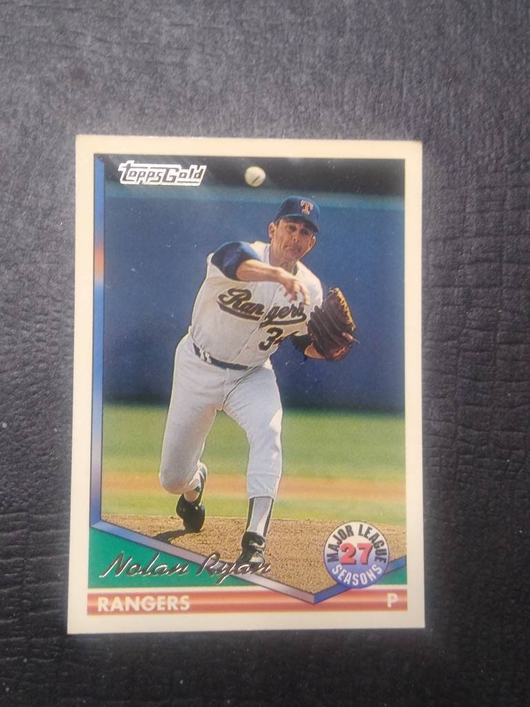 1994 Topps Gold Baseball Card 34 Nolan Ryan | Etsy