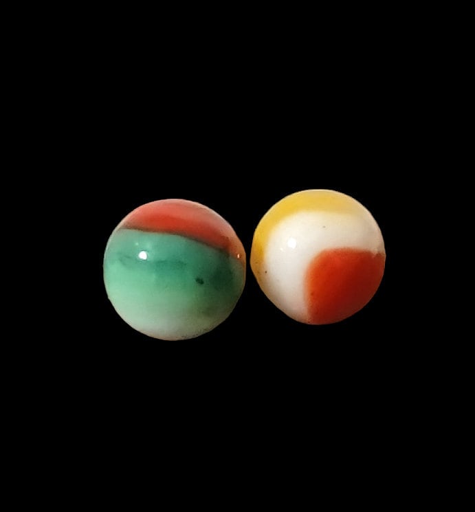 Two Gorgeous Antique Marbles 5/8in. Rare Marbles Special 2 for the ...