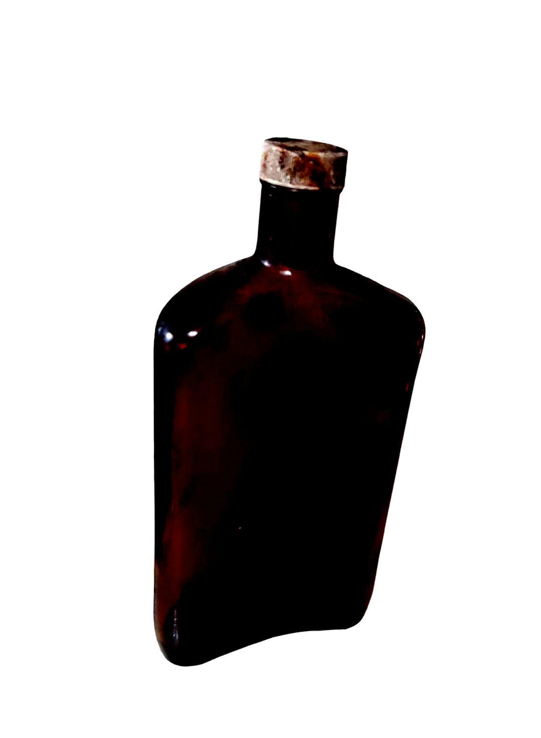 Prohibition Era Jose Seagram's & Sons Canada Embossed Flask Amber ...