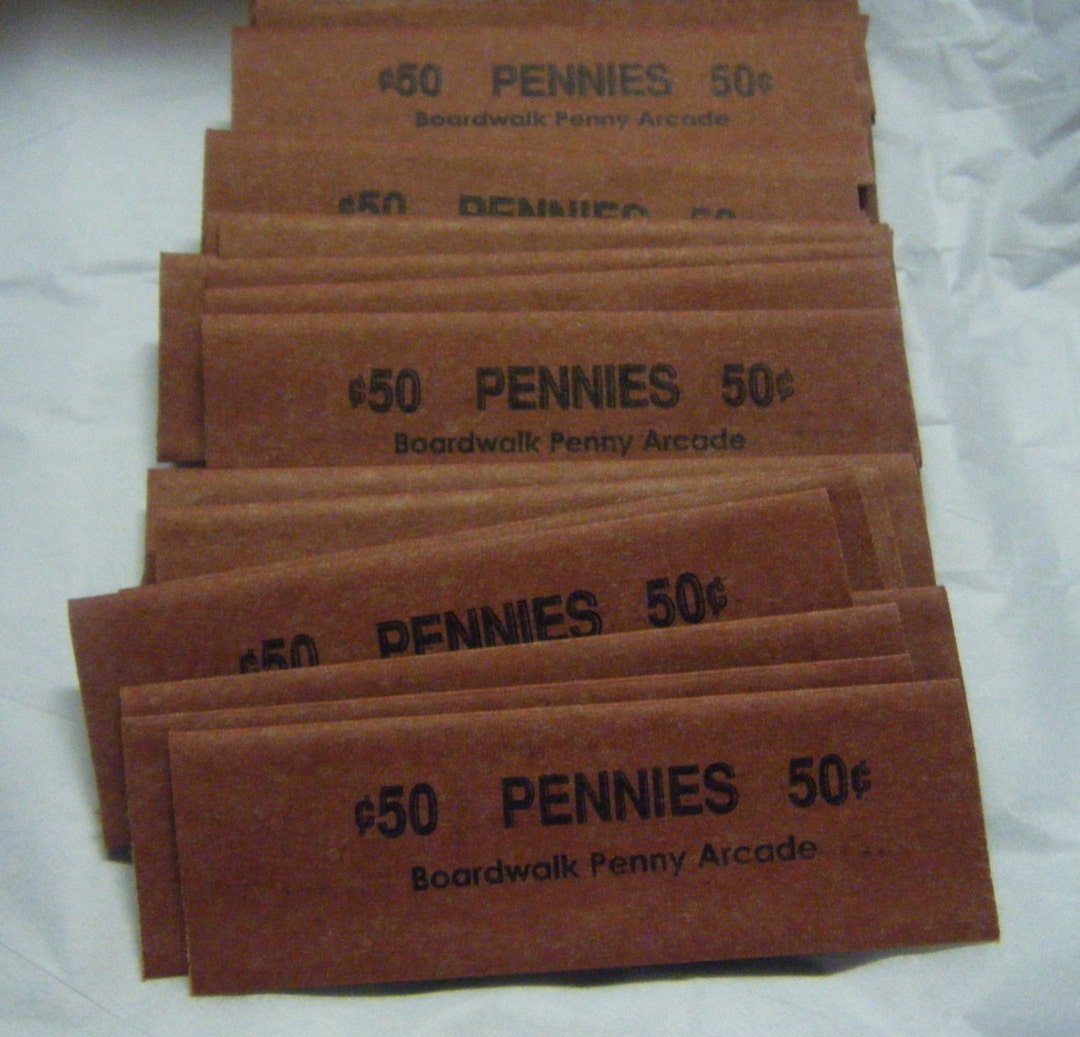25 Vintage Paper Penny Coin Wrappers - Etsy