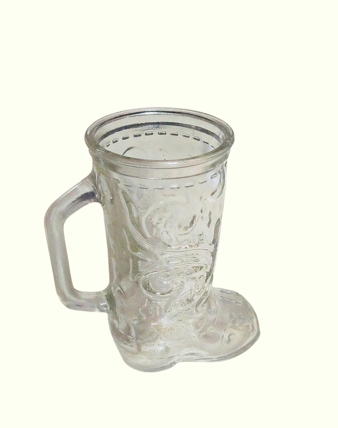 Vintage Cowboy Boot Beer Mug Glass 12 Oz Vintage Barware - Etsy