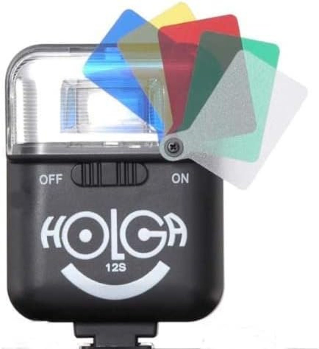 Holga 12S Hot Shoe Flash: Black Camera Flash With Color Filters - Etsy
