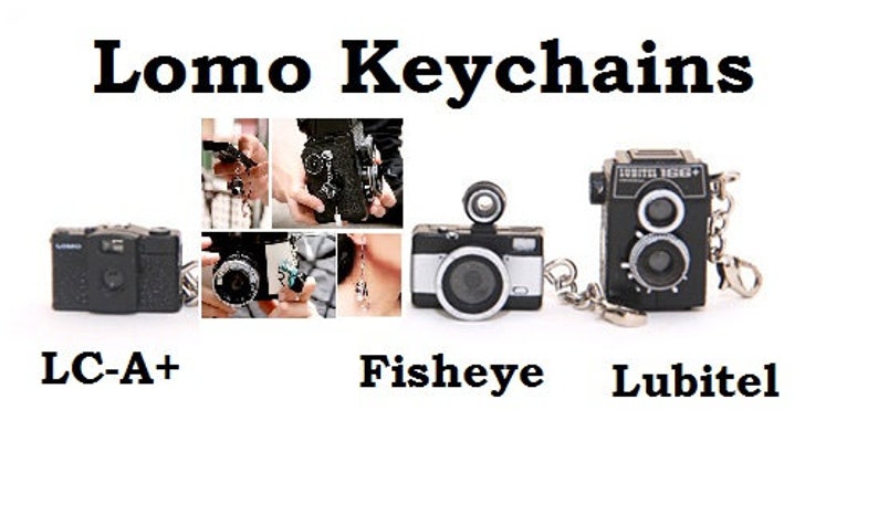 Set of 3 Lomographic Society Camera Keychains Lomography Key Chain RARE - Dollhouse 20% ...