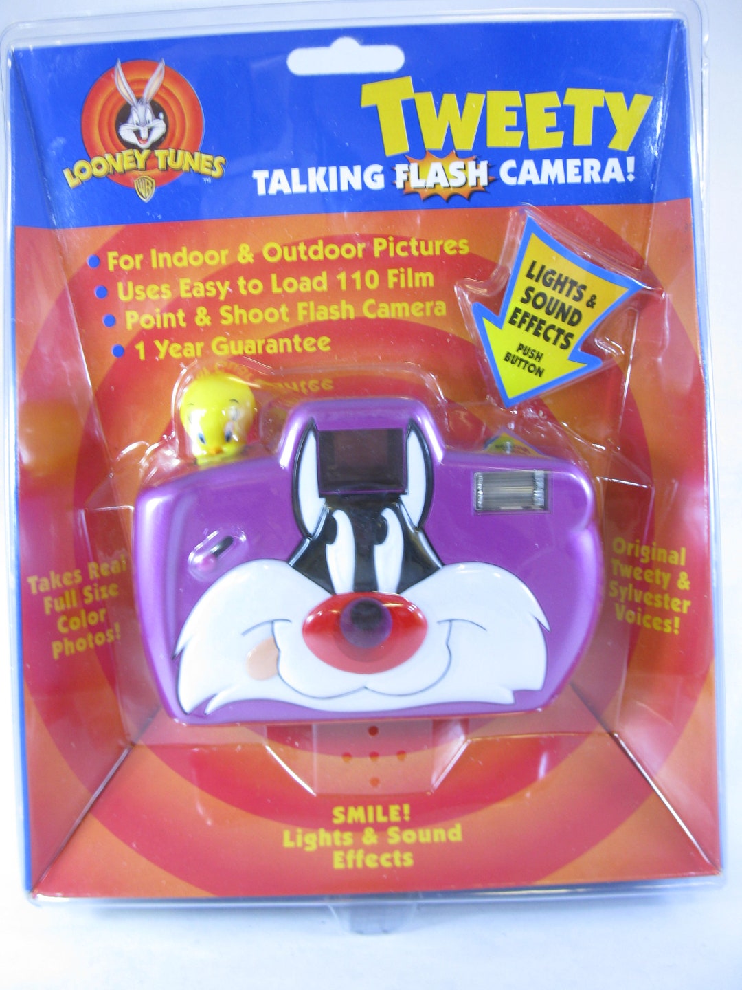 Looney Tunes Tweety Sylvester Talking FLASH Camera Collectible 110 ...