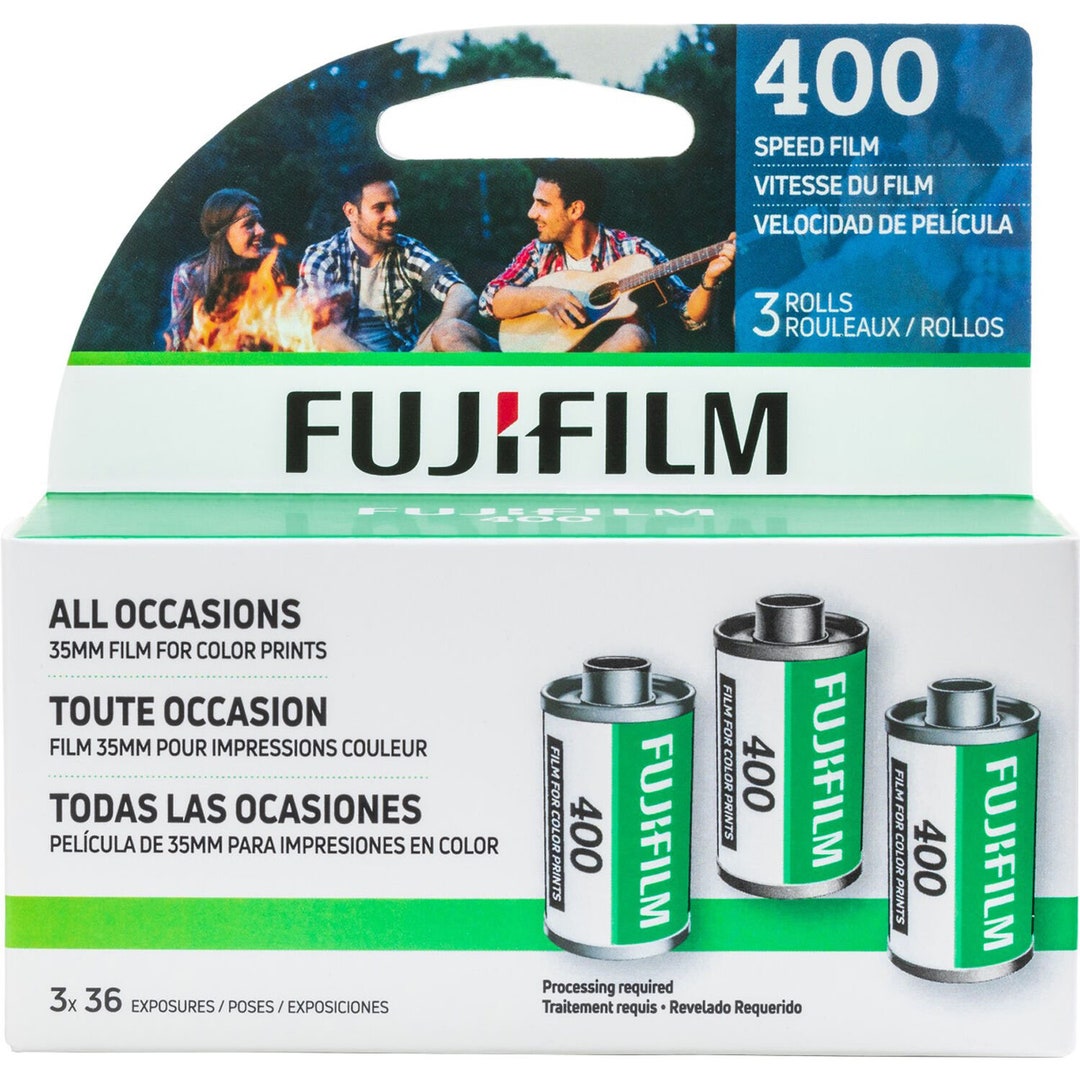 3 Rolls Fujifilm Fujicolor 400 Speed 35mm Color Film, 36 Exposures (3 ...