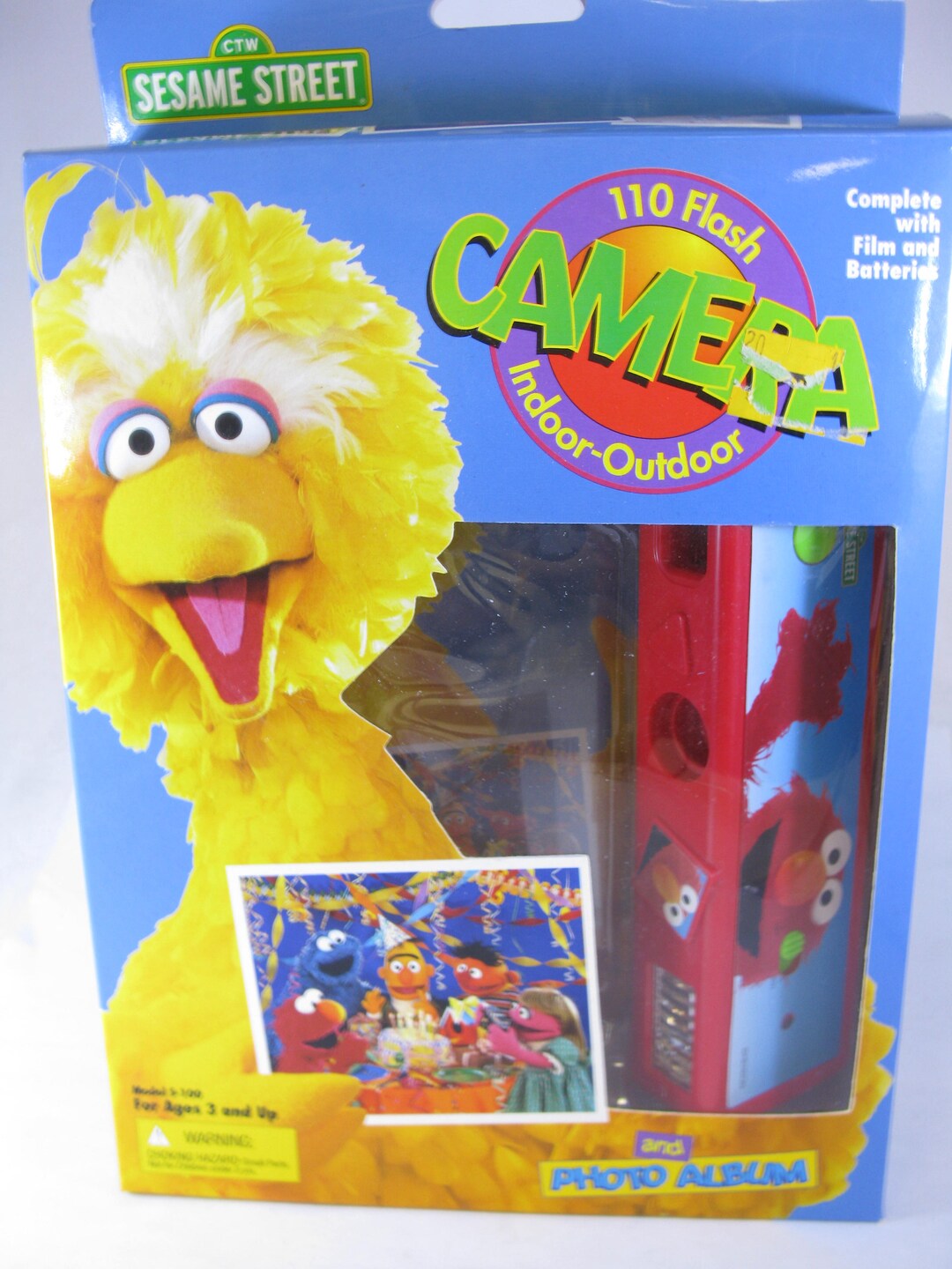 Rare Vintage Sesame Street Elmo Red Pocket 110 Flash Camera Outfit Film ...