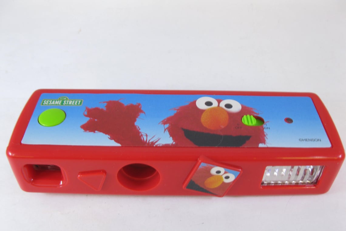 Rare Vintage Sesame Street Elmo Red Pocket 110 Flash Camera Outfit Film ...