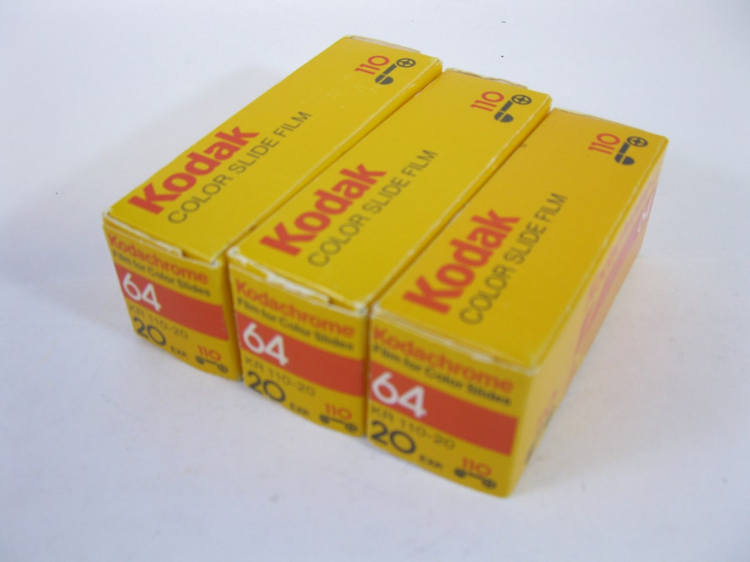 Vintage Kodak Kodachrome KR 110 X 20 Exp Film Cartridge 3 Sealed Boxes ...