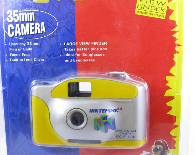 Rare Vintage Nintendo 64 Camera 35mm Film Big Viewfinder Point & Shoot ...