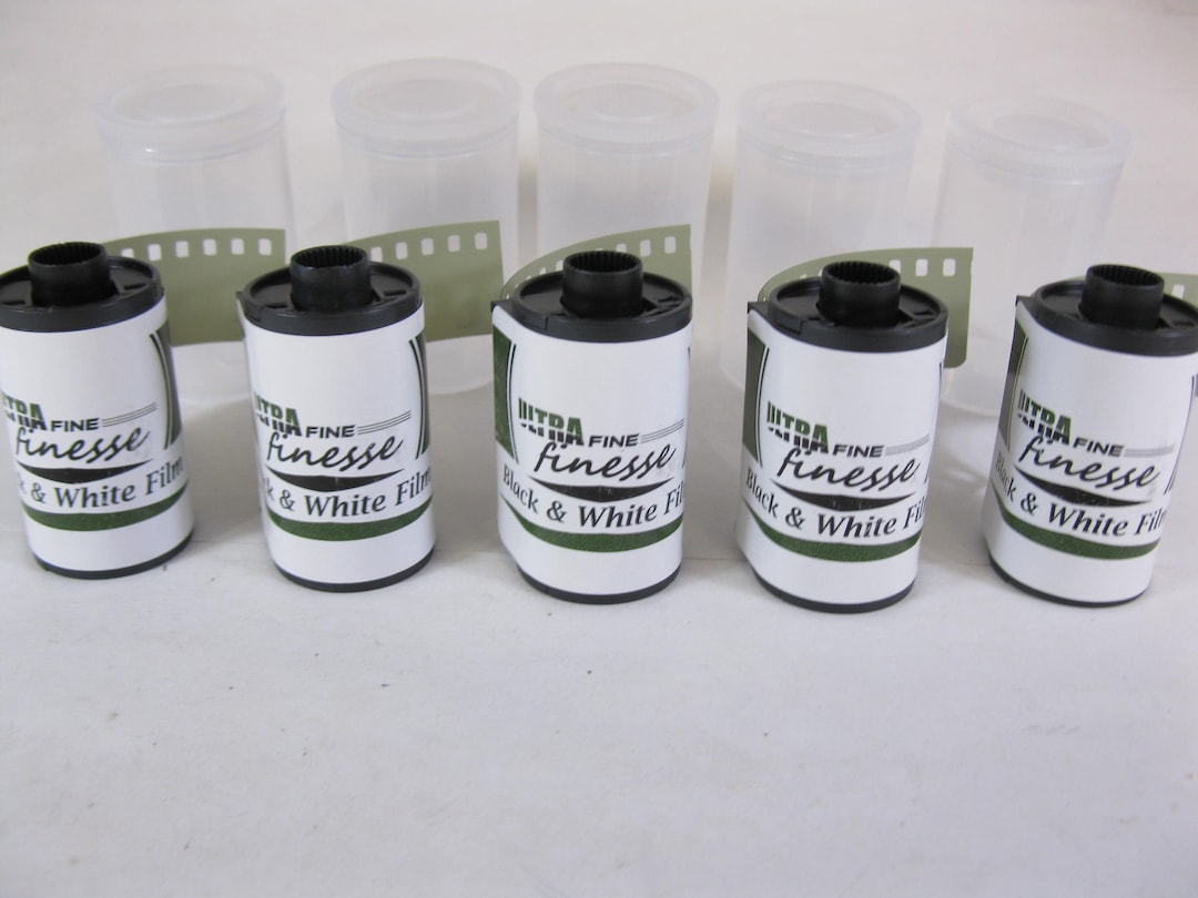 5 Rolls Ultrafine Finesse 400 35mm X 36 Exp. Roll Black and White Film ...